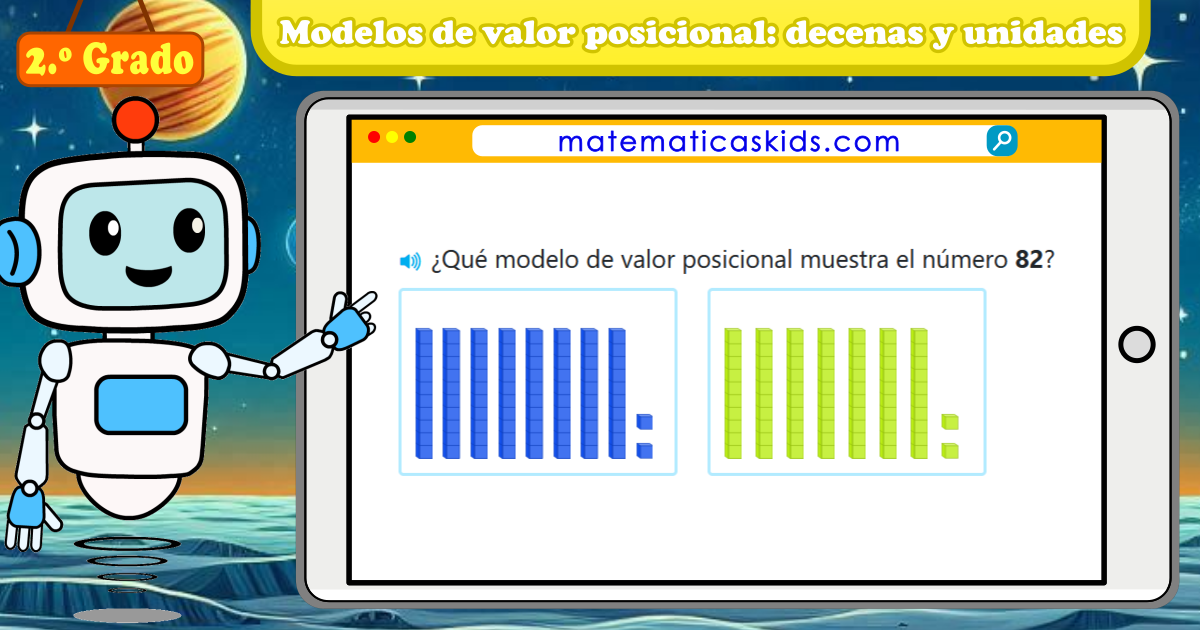 Valores posicionales en segundo grado | Ejercicios de matemáticas