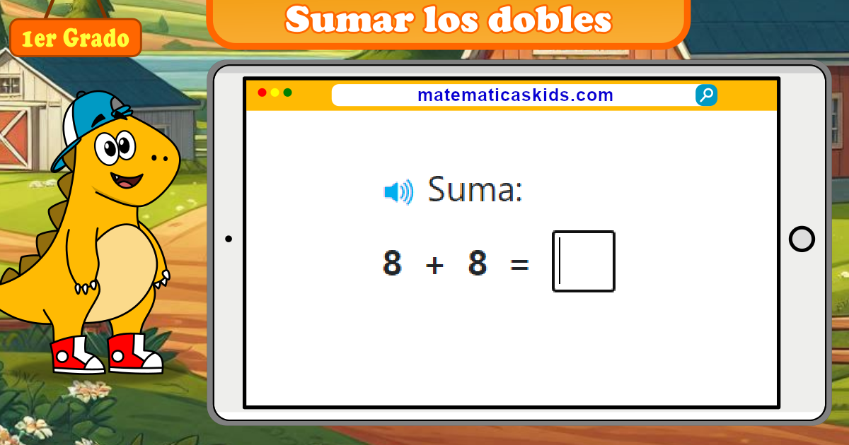 Sumar los dobles - Matemáticas de Primer Grado