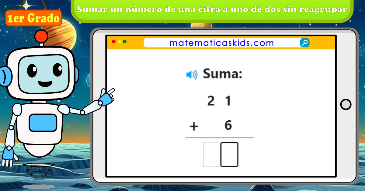 Sumas en primer grado | Ejercicios de matemáticas